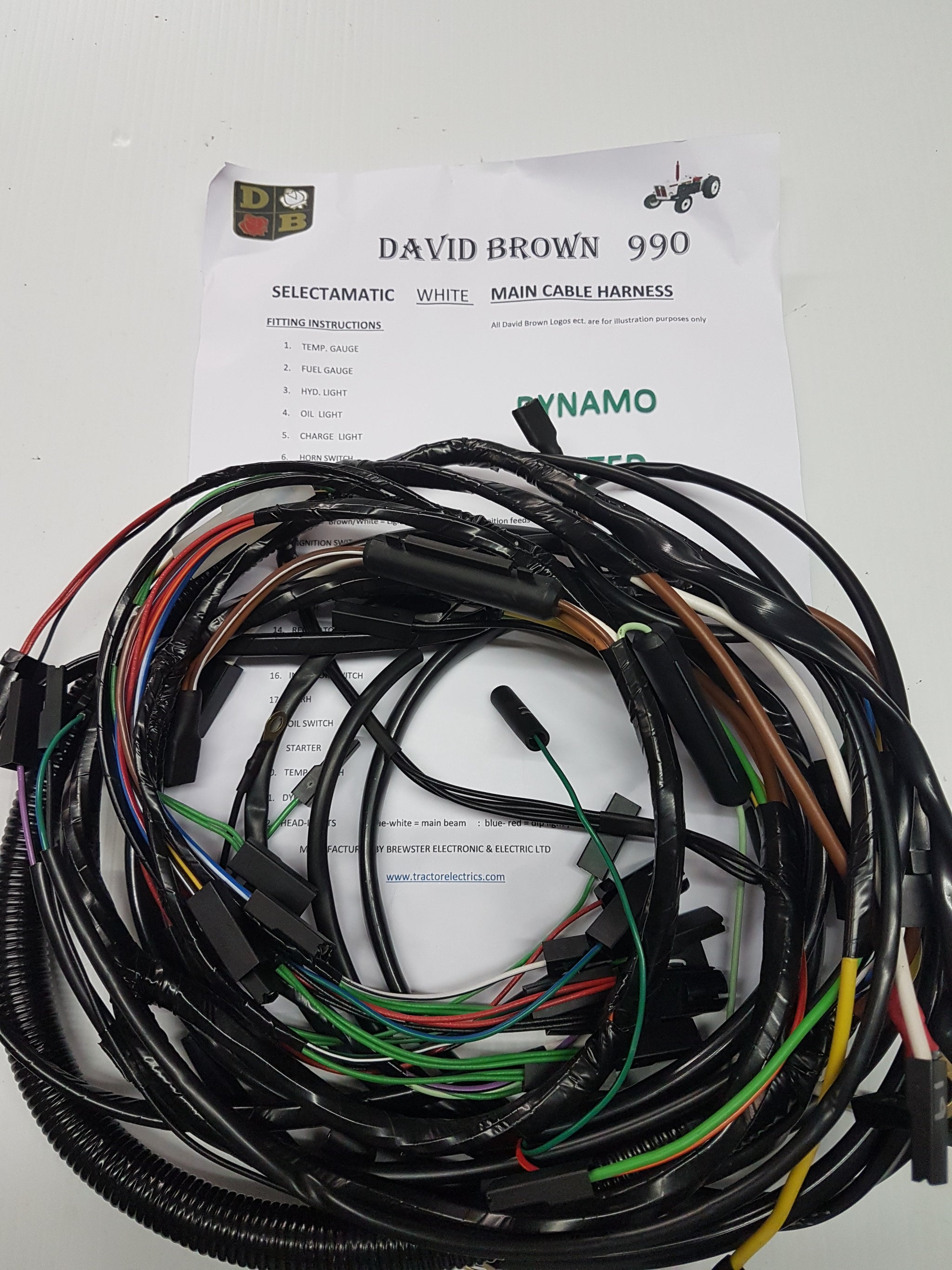 David Brown Tractor Parts And Products — Tractor Electric's