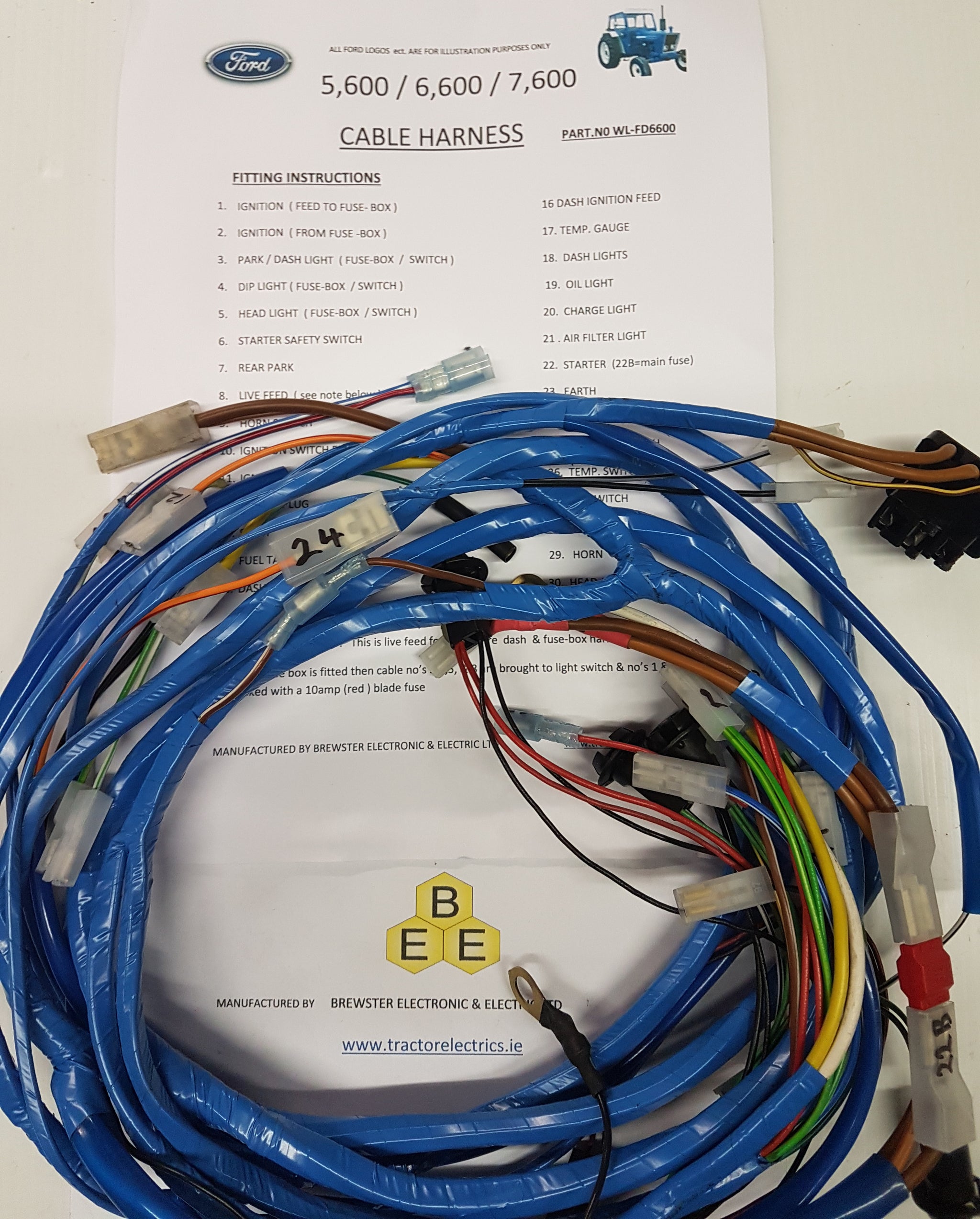 Tractor Wiring Harness And Looms — Tractor Electric's